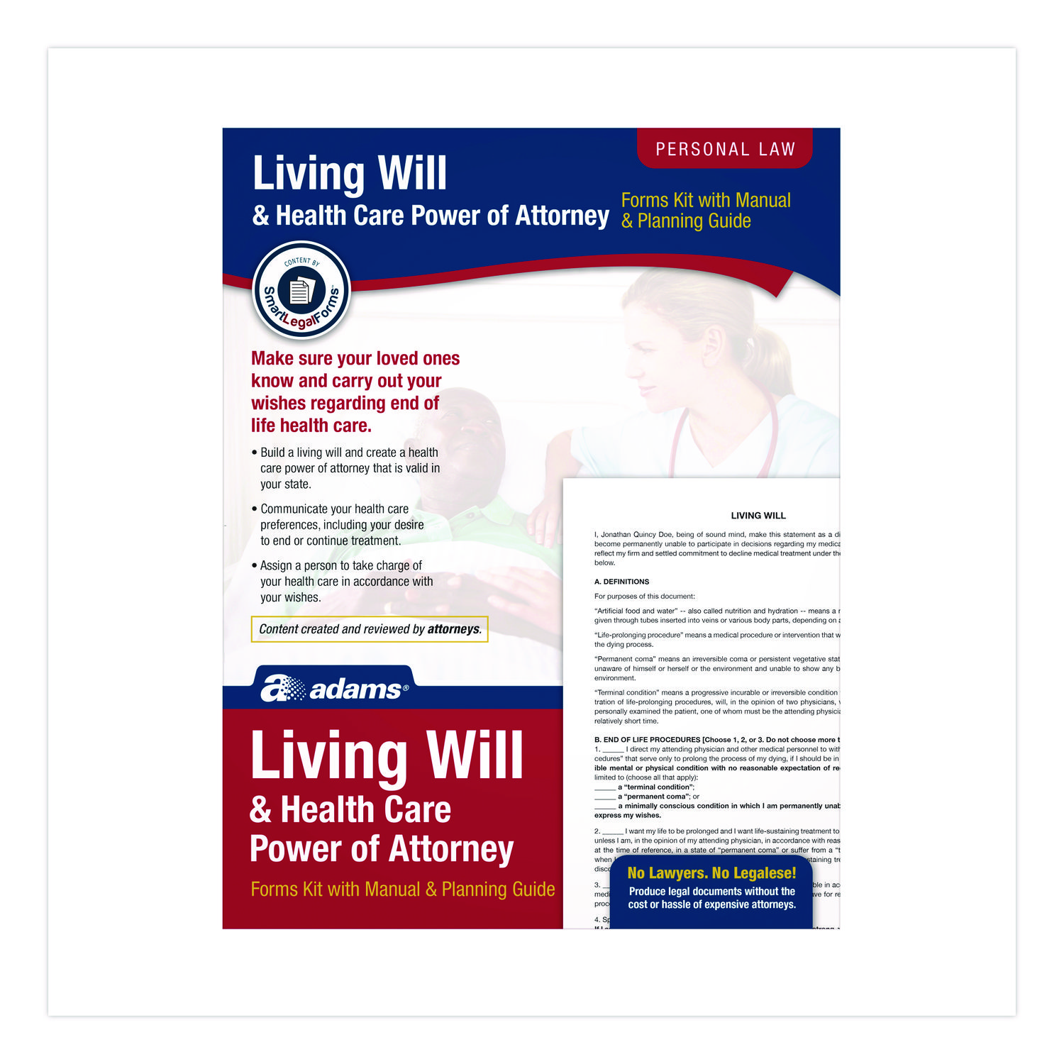 ABFK306 - Living Will and Healthcare POA Form Kit with Instructions and ...