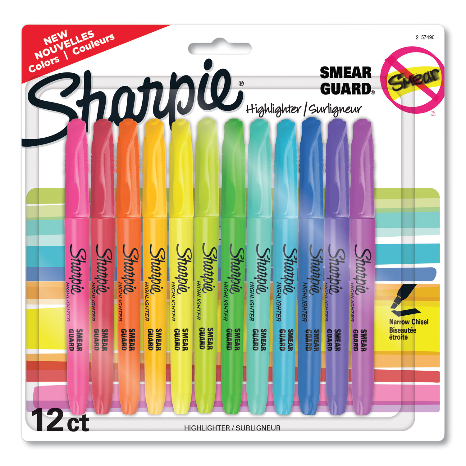 SAN28175PP - Retractable Highlighters, Assorted Ink Colors, Chisel Tip ...